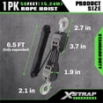XSTRAP Heavy-Duty Block and Tackle Pulley System, 1000 lb Capacity, 5:1 ...