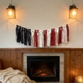BZPIZ Patriotic Metallic Tinsel Twist Garland Garland Independence Day ...