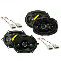 Car Speaker Bundle Combo: 2 Pairs of JVC CS-DR693 6x9" Inch 4-Way 1100 Watt Audio Coaxial ...