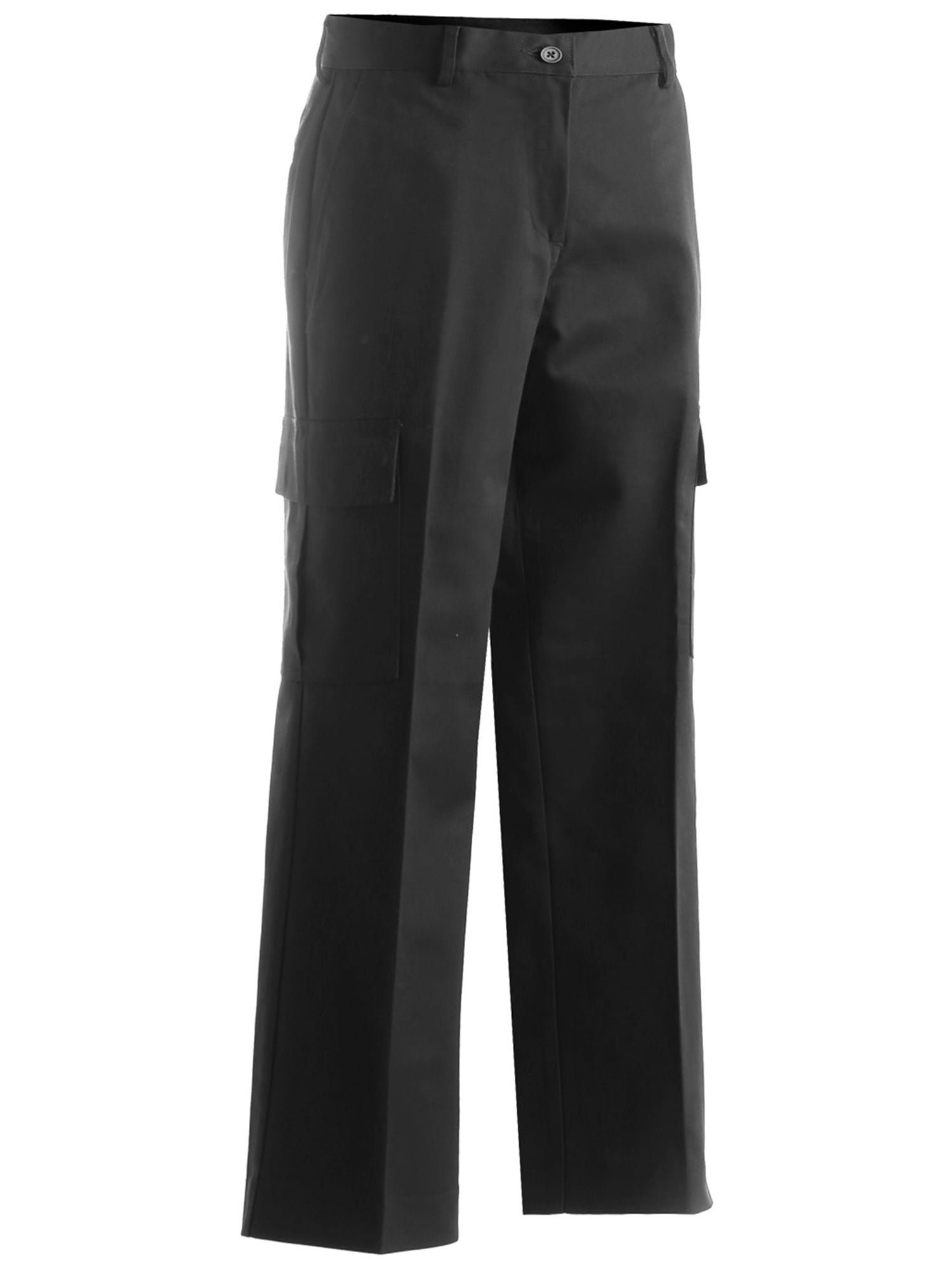 Ed Garments Women's Two Pocket Straight Leg Cargo Pant, BLACK, 20W 30 ...