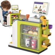 Drify Pretend Play Cash Register Toy Set Calculator Scanners Coffee ...