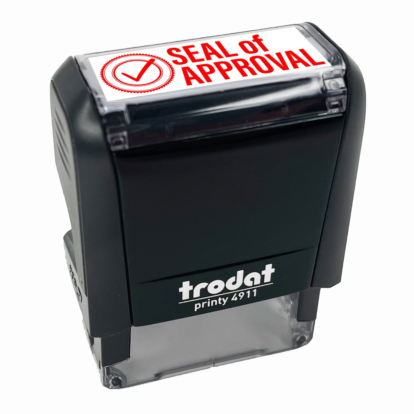 Seal of Approval Check Mark Checkmark Self-Inking Rubber Stamp Ink ...