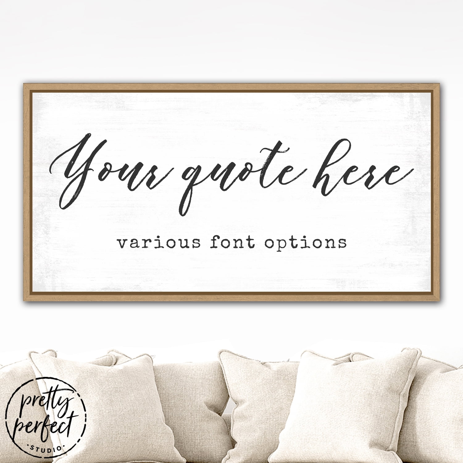 Pretty Perfect Studio Create Your Own Custom Canvas Quote Sign on Wall ...