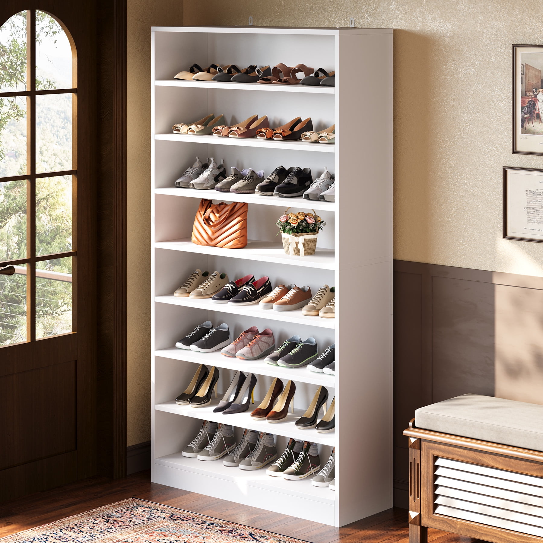 Click here for Fnova 70.87H Tall Storage Shelf  Modern Freestandi... prices