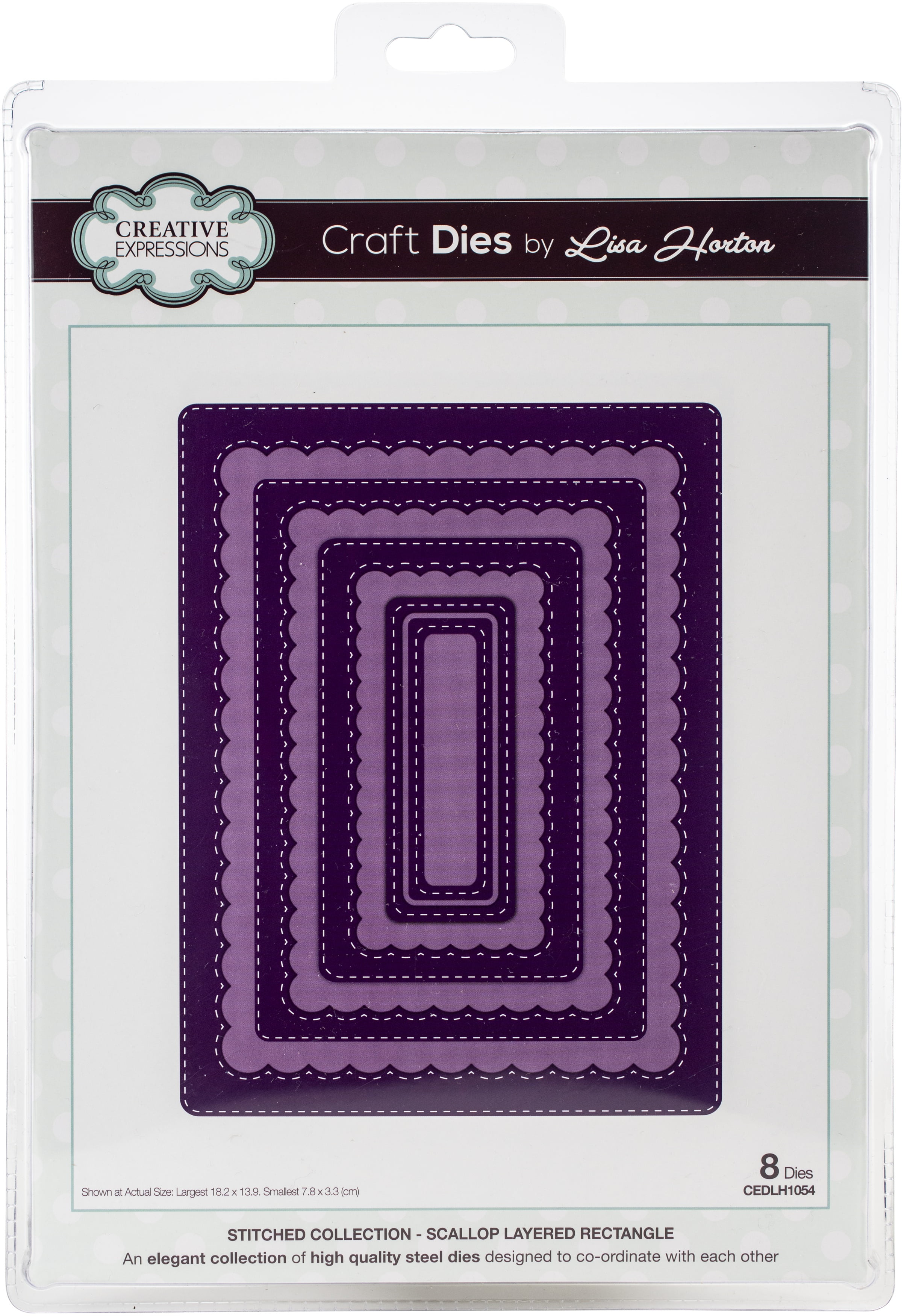 Creative Expressions Stitched Craft Dies By Lisa Horton-Scallop Layered ...