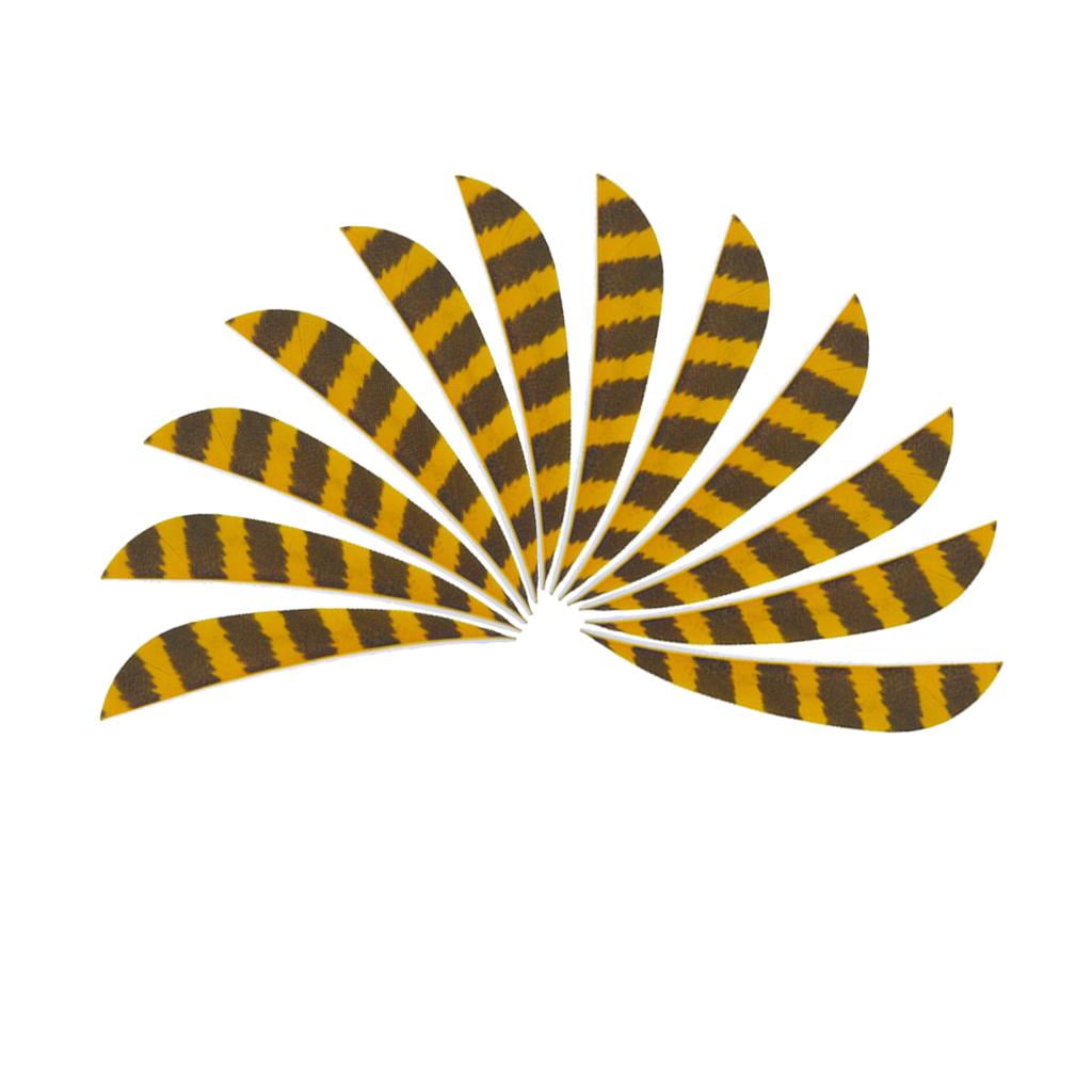 12pcs 5" Natural Feathers Vanes Feathers Turkey Feathers Fletching for Men Women Outdoor Target ...