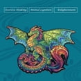 Mythical Flying Dragon Wooden Jigsaw Puzzle Unique Irregular Shaped ...