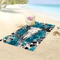 1 oversized bath towel & beach towel - soft and quick-drying cow skull ...