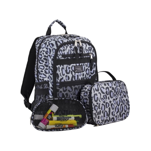 Eastsport Unisex 3-Piece Combo Backpack with Lunch Box and Pouch, Gray ...