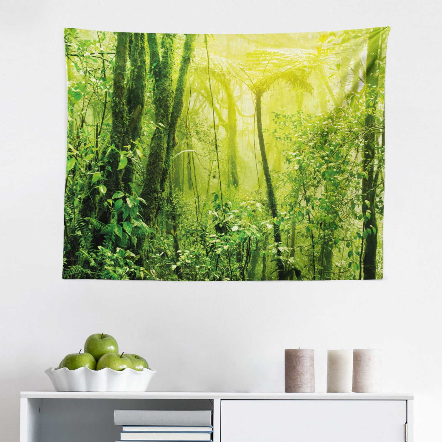 Country Tapestry, Farmer Field Barn Warehouse Midwest American Style ...