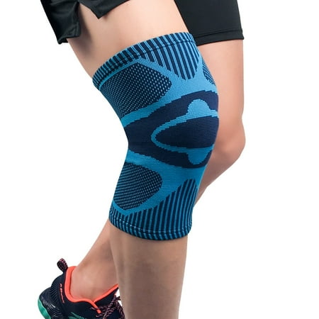 Compression Knee Brace with Patellar Gel Pad and Side Spring ...