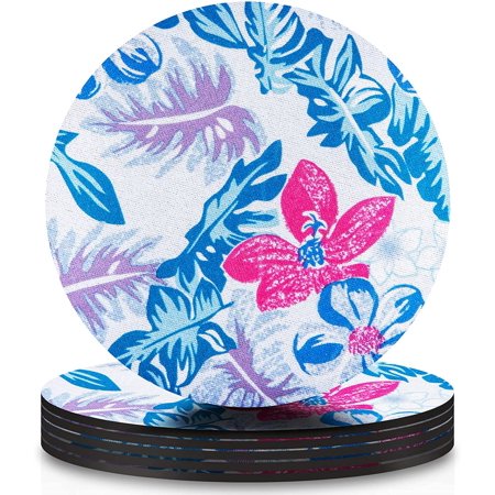 Coasters for Drinks 6 Pack, Reusable Tea or Coffee Coaster Tabletop ...