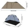 Fireproof Hot Tent 2 Person Waterproof Extend Dome Tent with Stove Jack ...