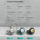 CUITING EDX Pro in-Ear Stage Monitor Headphone Dual Magnetic Dynamic ...