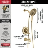 Delta Linden Monitor® 17 Series Tub & Shower Trim with In2ition® in ...
