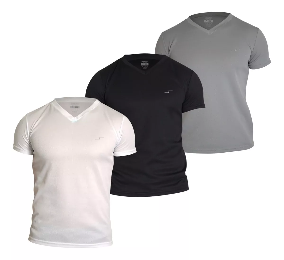 3 Playeras Deportivas Gym Hombre Colores Tela Fresca Dry Fit | Bodega ...