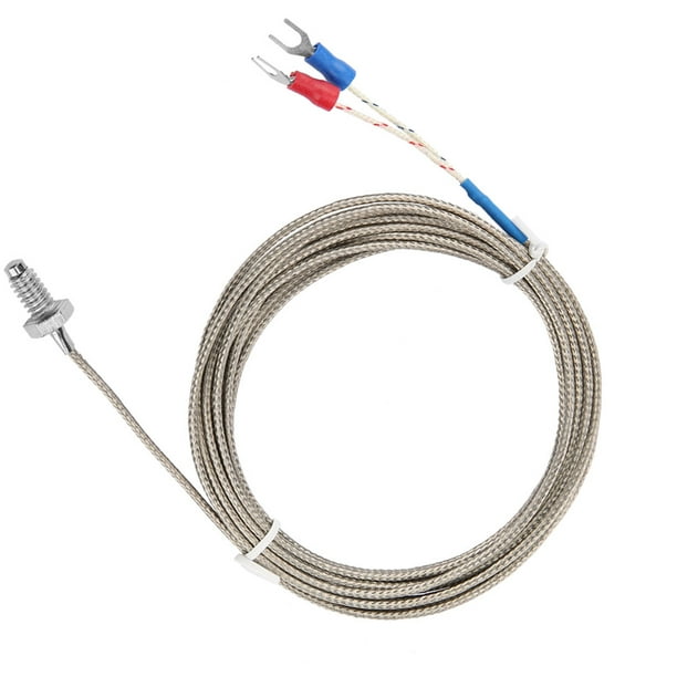 K Type Temperature Sensor, K Type Thermocouple Cable M6 BSW Screw ...