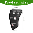 4 Wheel Baseball Umpire Clicker-Umpire Indicator Gear-Practical Counter ...