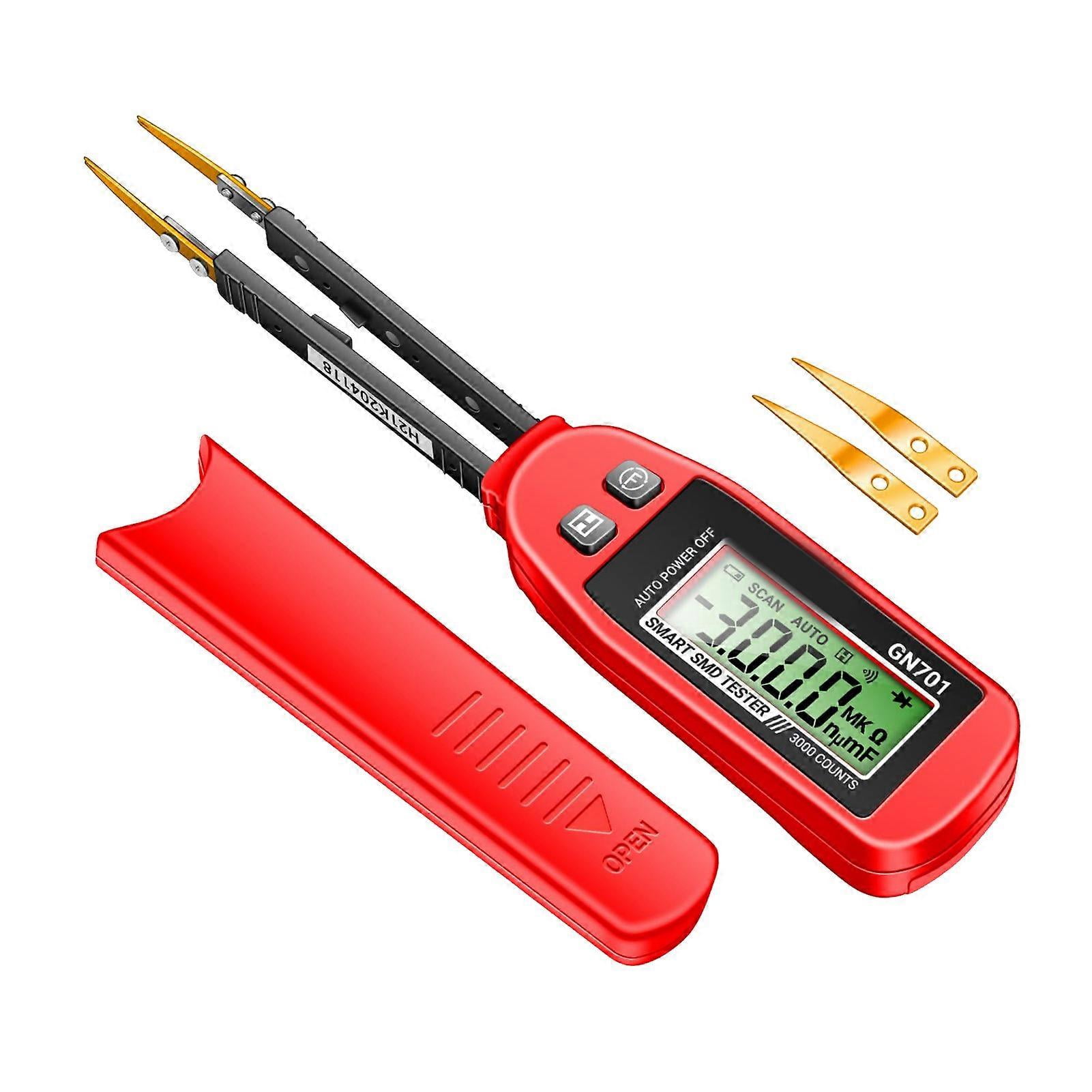 GN701 SMD Capacitor Tester 3000 Counts LCD Display Digital Resistance ...