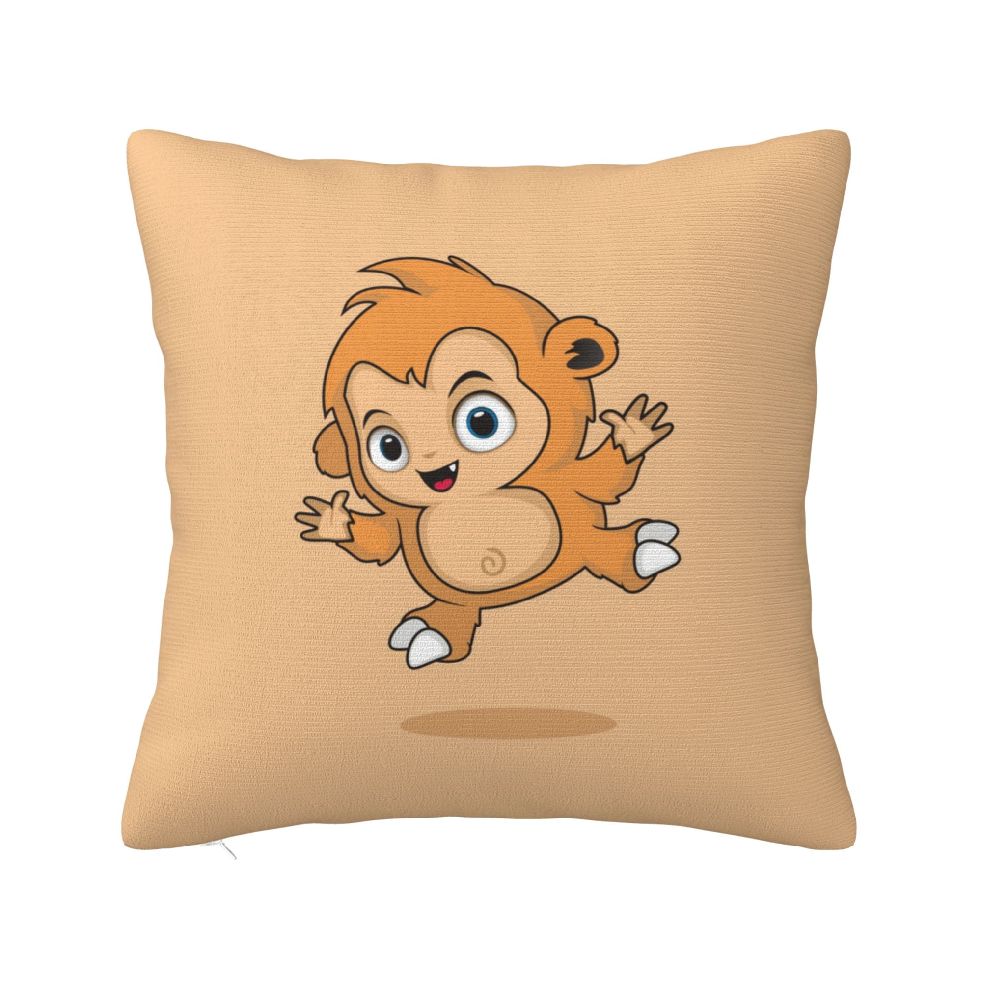 ZICANCN Orange Cute Little Monster Decorative Throw Pillow Covers, Bed ...
