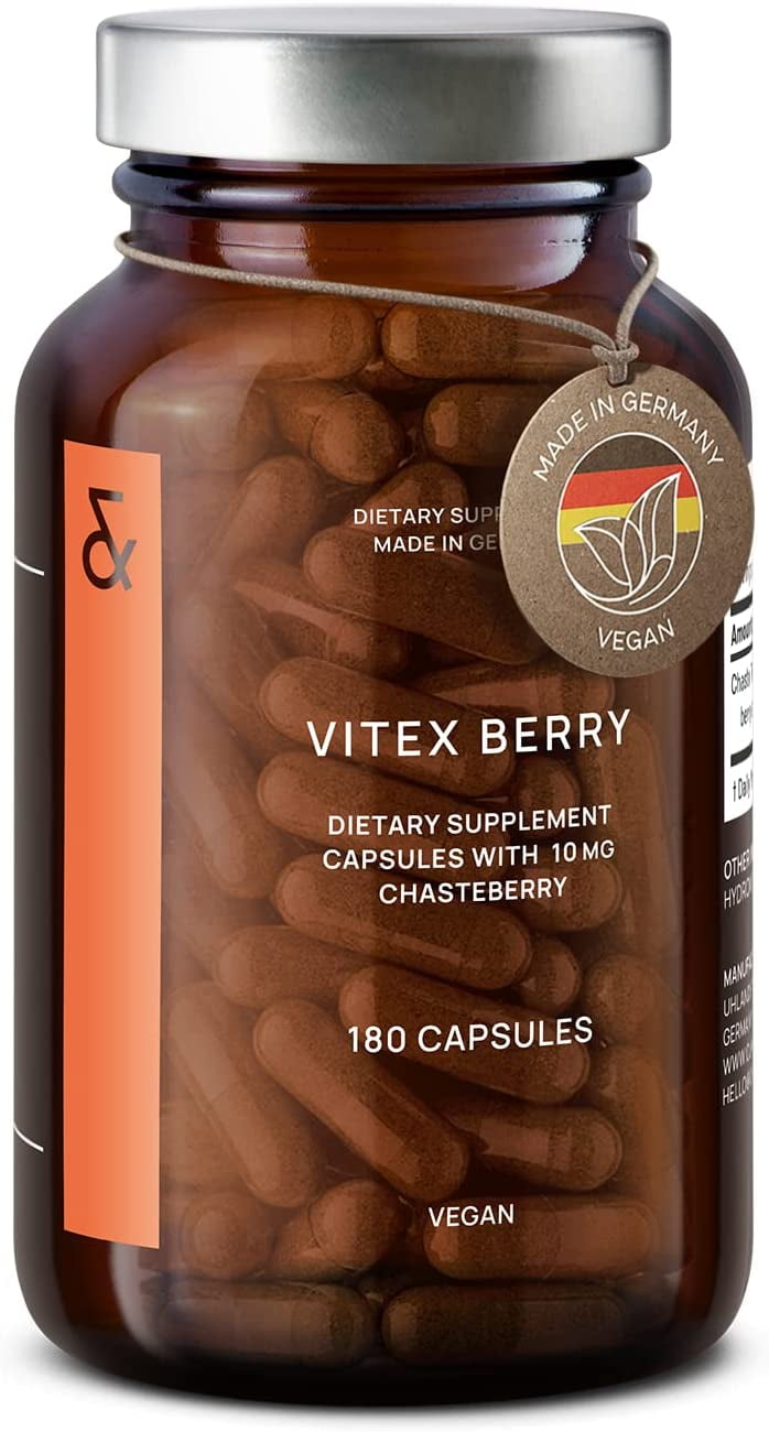 CLAV Vitex Berry 4:1 Extract - PMS & Menopause Support - 180 Capsules ...