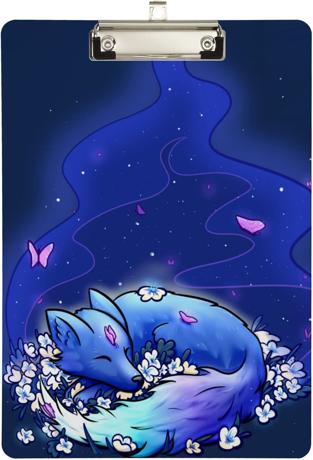 FMSHPON Fox Butterfly Magic Clipboard Hardboard Wood Nursing Clip Board ...