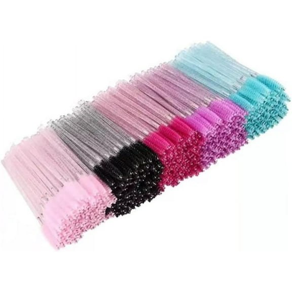 100PCS Disposable Eyelash Brush Mascara Wands Spoolies for Eyelash ...