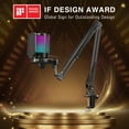 FIFINE Gaming Microphone Kit for PC PS5, Condenser Mic with Boom Arm ...