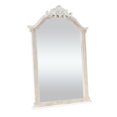 DecMode Cream Arched Scroll Wall Mirror - 28 x 37 Dimensions - Walmart.com
