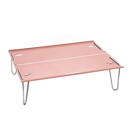 Camping Table Portable Hiking Table with Aluminum Tabletop Lightweight ...