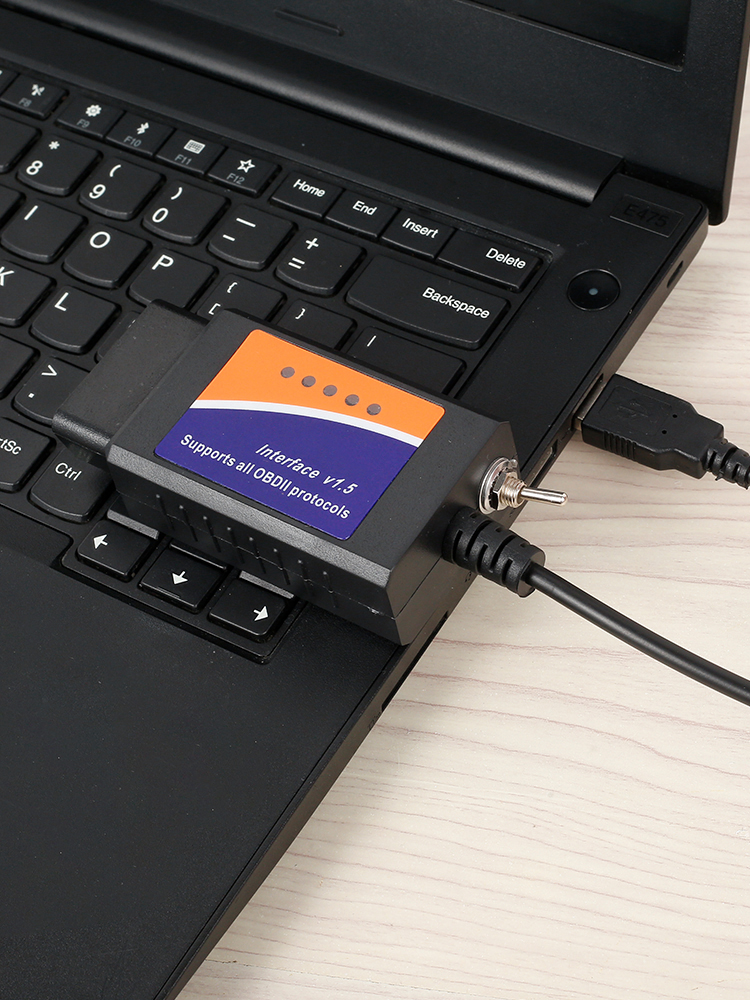 Buy HOTBEST ELM327 OBD2 USB Adapter for Windows OBD2 Car Scanner Wire ...