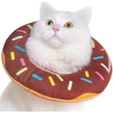 Dalrosia Adjustable Cat Cone Collar Soft, Donut Cat Recovery Collar ...