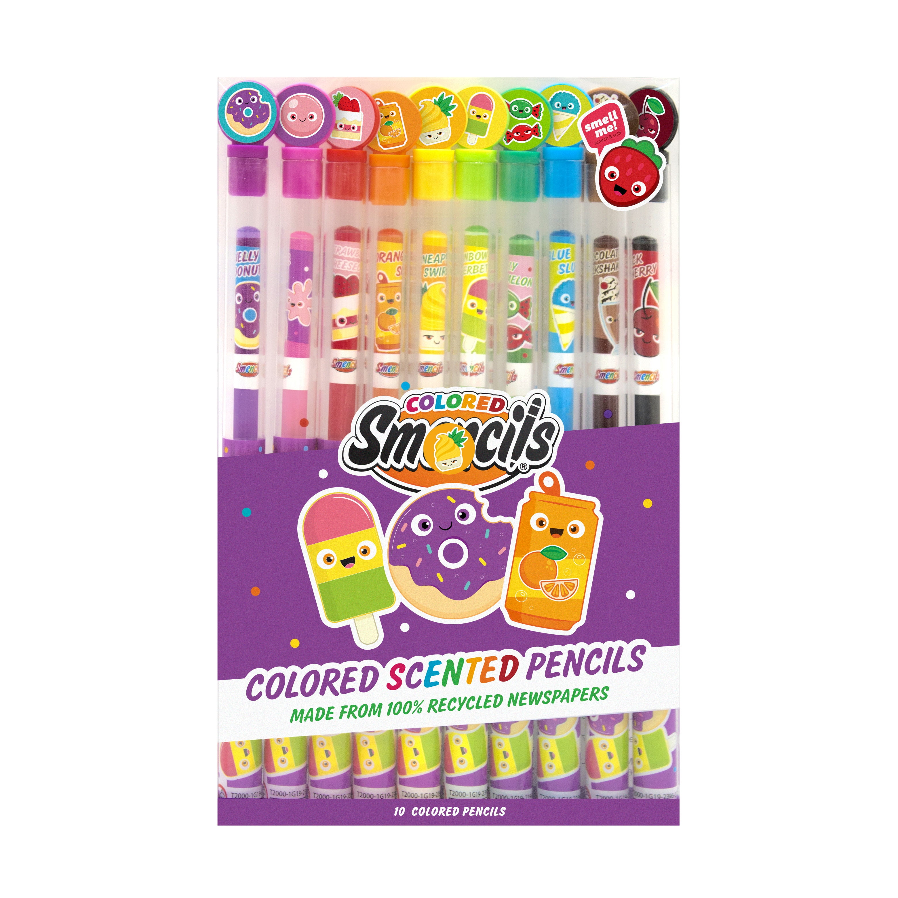 Scentco Colored Smencils 10-Pack of Scented Color Pencils - Walmart.com