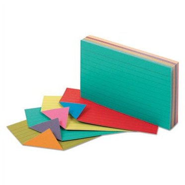 Universal Ruled Neon Glow Index Cards, 5 x 8, Assorted, 100/Pack ...