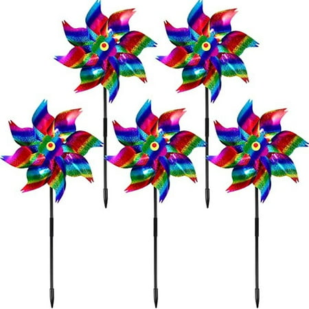 MAIF Reflective Bird Repellent Pinwheels With Stakes Windmill Bird ...