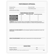 Performance Review Form for Non-Exempt Employee, 8.5 x 11, 75 Pack ...