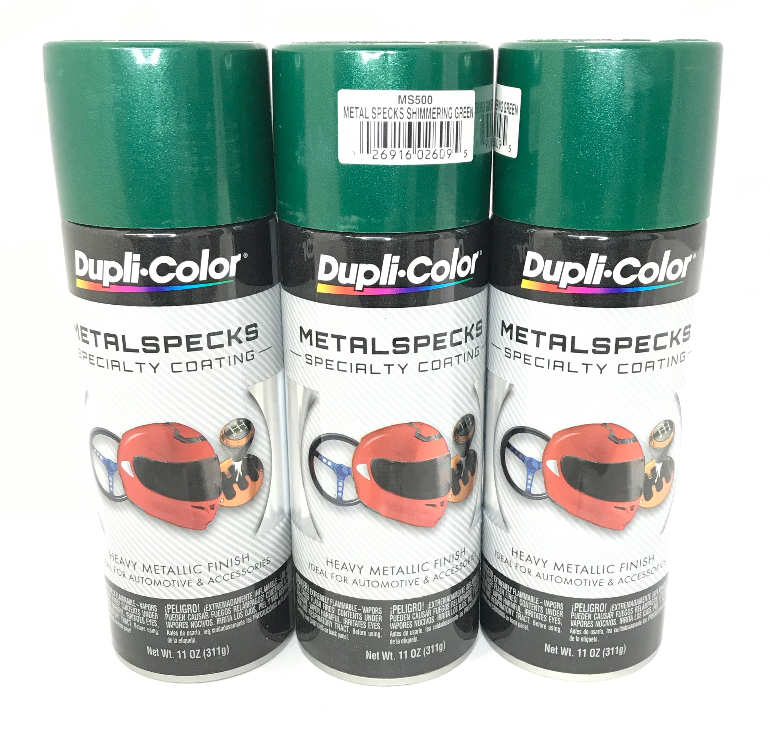 Duplicolor MS500-3 PACK SHIMMERING GREEN Metalspecks Specialty Coating ...