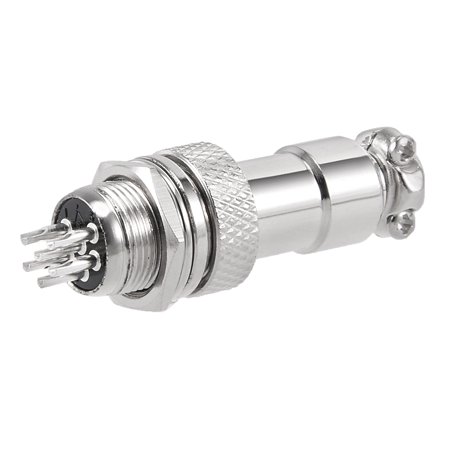 Aviation Connector, 12mm 6P GX12-6 Waterproof Male Wire Panel Power ...