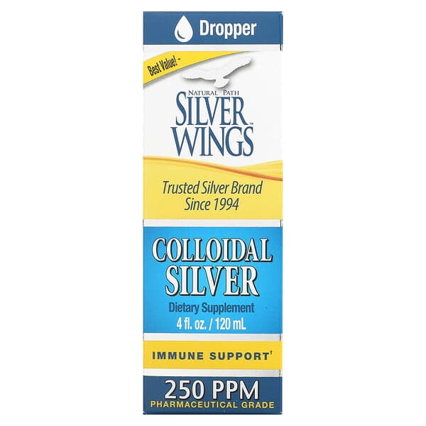 Natural Path Silver Wings - Colloidal Silver 250 Ppm - 4 fl. oz ...