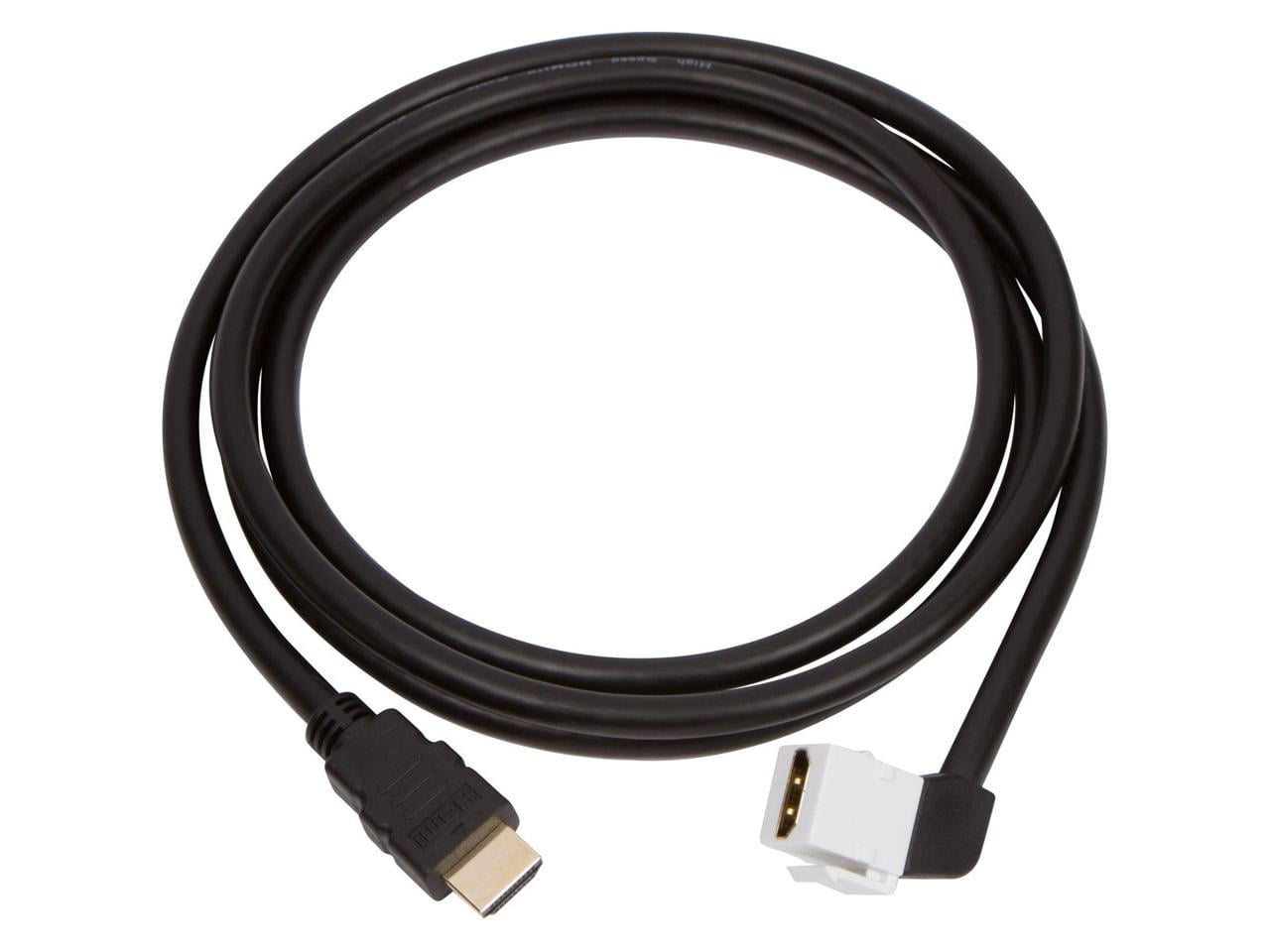 Buyer's Point HDMI Keystone Cable, 6ft (1.8m) 28 AWG, Ethernet Female ...