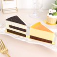 Efavormart 50 Pack | Mini Gold Triangle Dessert Slice Paper Trays, Cake ...