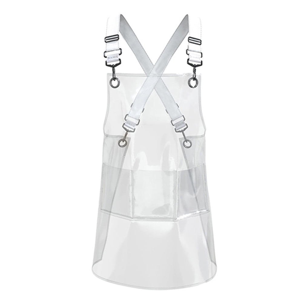 Zexumo Apron - Transparent Apron for Hair Stylist, Adjustable Straps ...