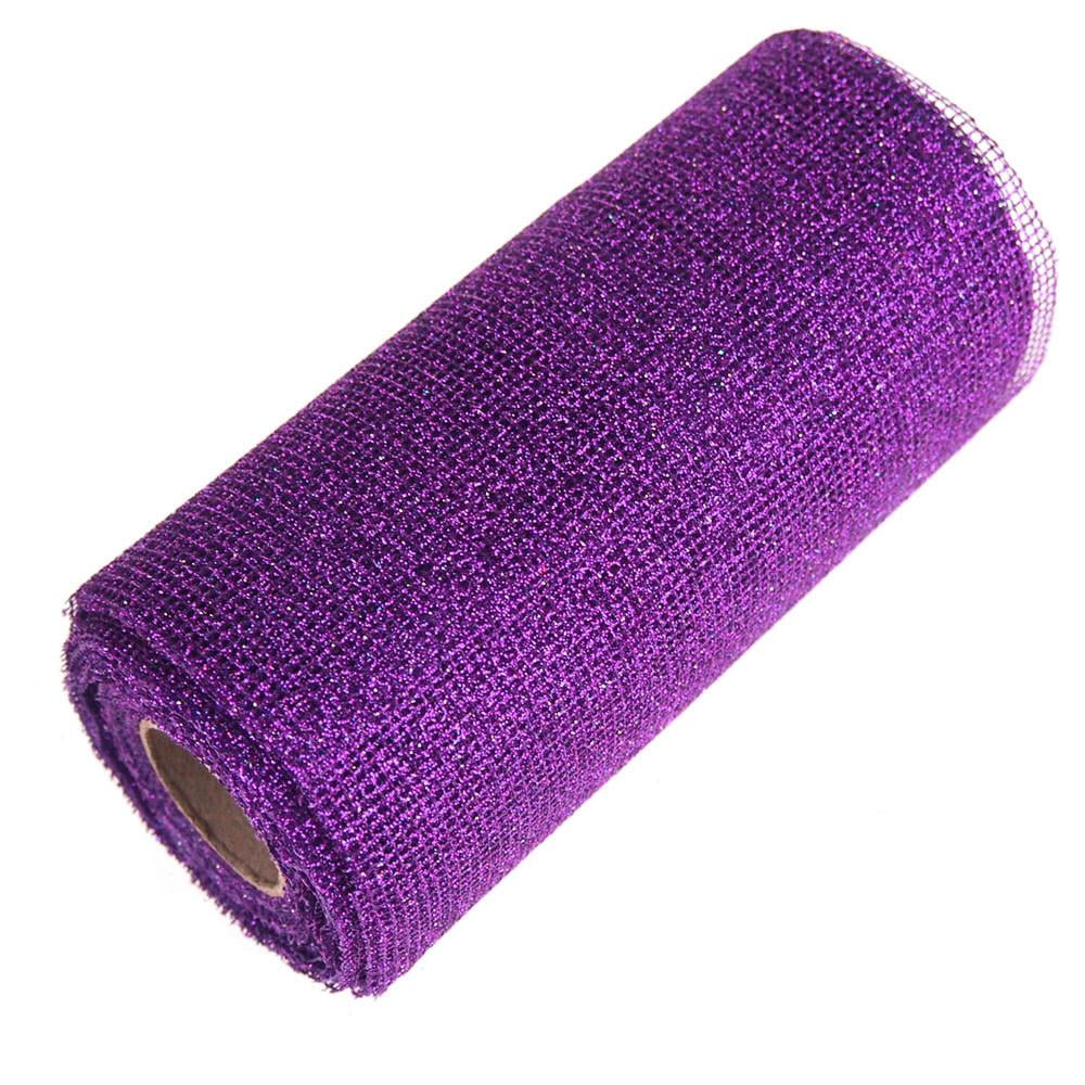 Glitter Mesh Net Roll, 6-Inch, 10 Yards, Purple - Walmart.com