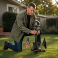 Battlefield Memorial Pedestal With Us National Stick Flag - Large ...