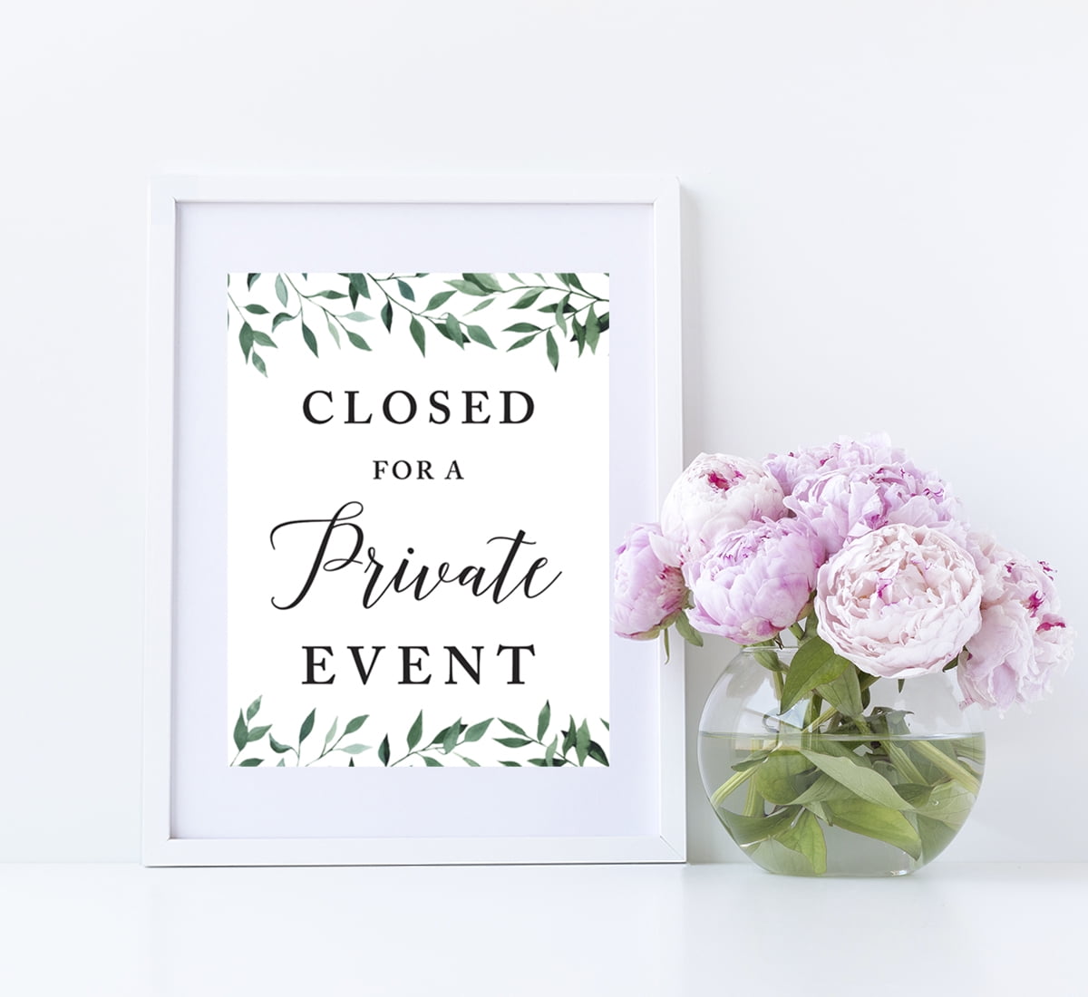 Closed For Private Event Sign