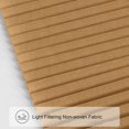 Pleated Paper Window Blinds Brown - 1 Pack, 35"W x 59"H Temporary Home ...