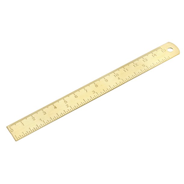 Mini Straight Ruler 15cm 5 Inch Metric Brass Rulers Measurement Tools ...