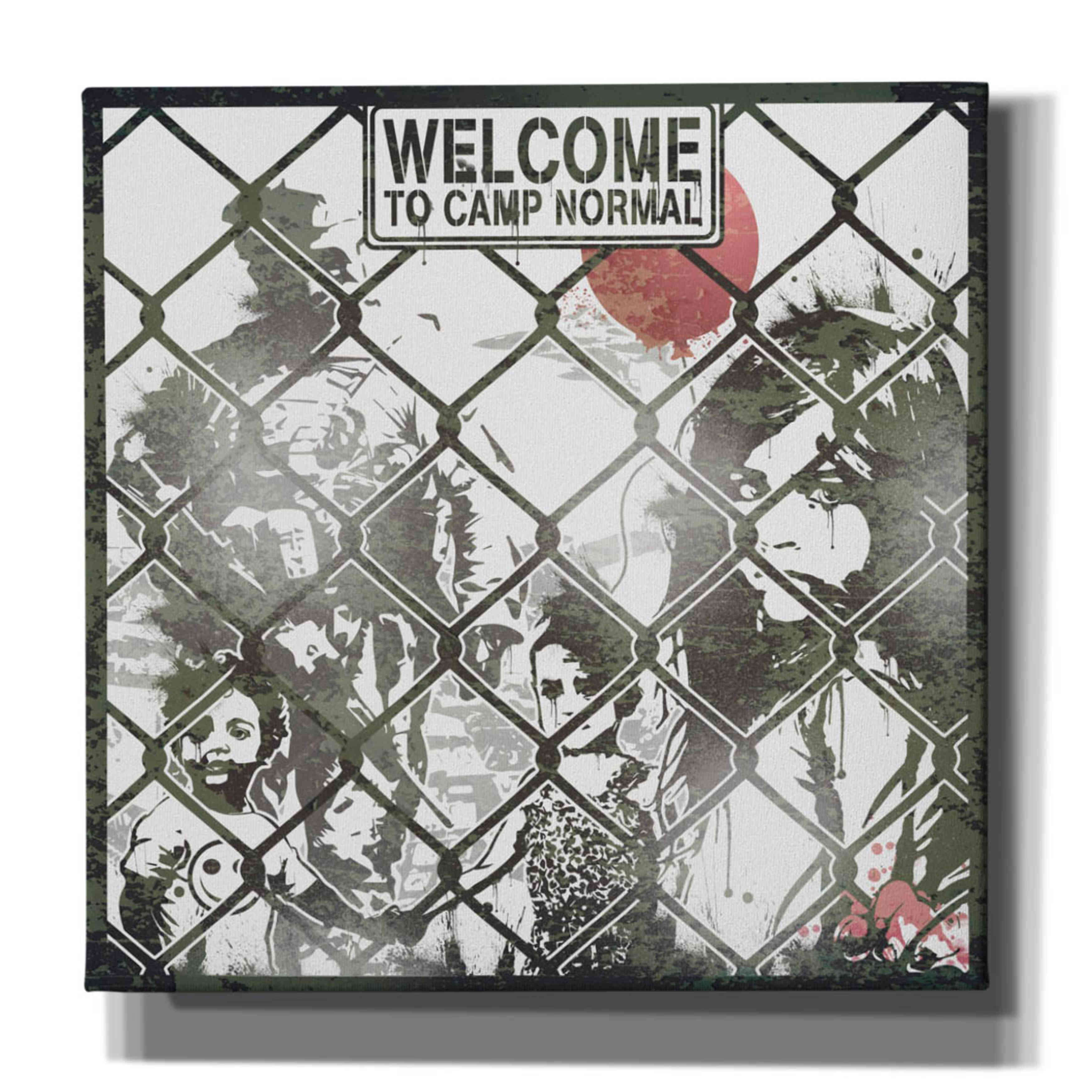 Epic Graffiti 'Welcome' by Danksy, Canvas Wall Art, 26"x26" - Walmart.com