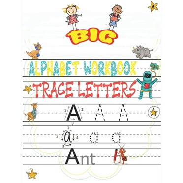 Handwriting Practice workbook trace alphabets : ABC Alphabet ...
