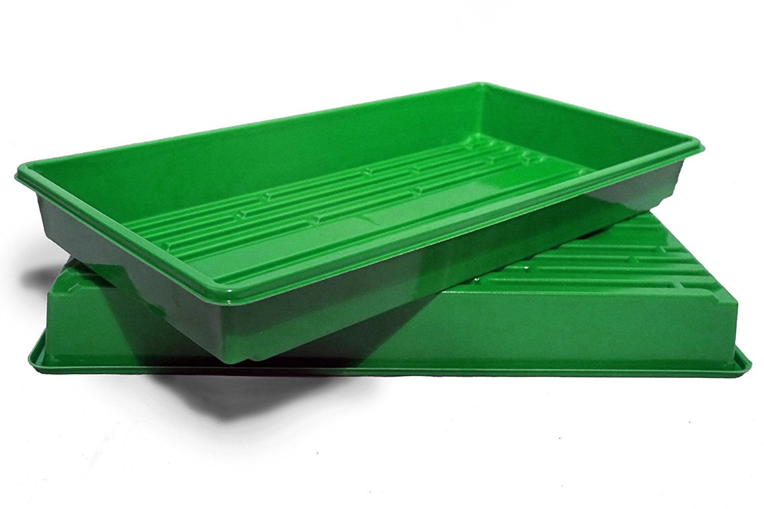 HEAVY DUTY GROWING TRAYS FOR WHEATGRASS AND MICROGREENS. (NO DRAIN ...